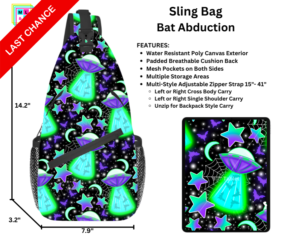 Bat Abduction Sling Bag – Shipping Department