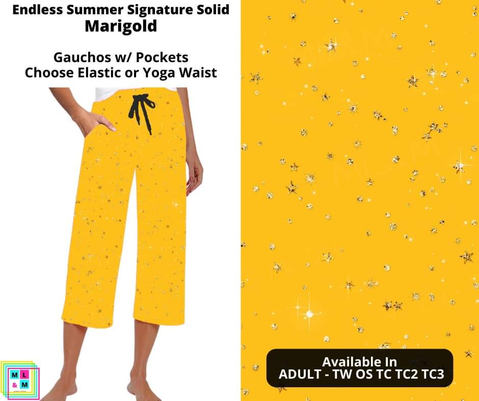 Marigold Capri Gauchos – Shipping Department